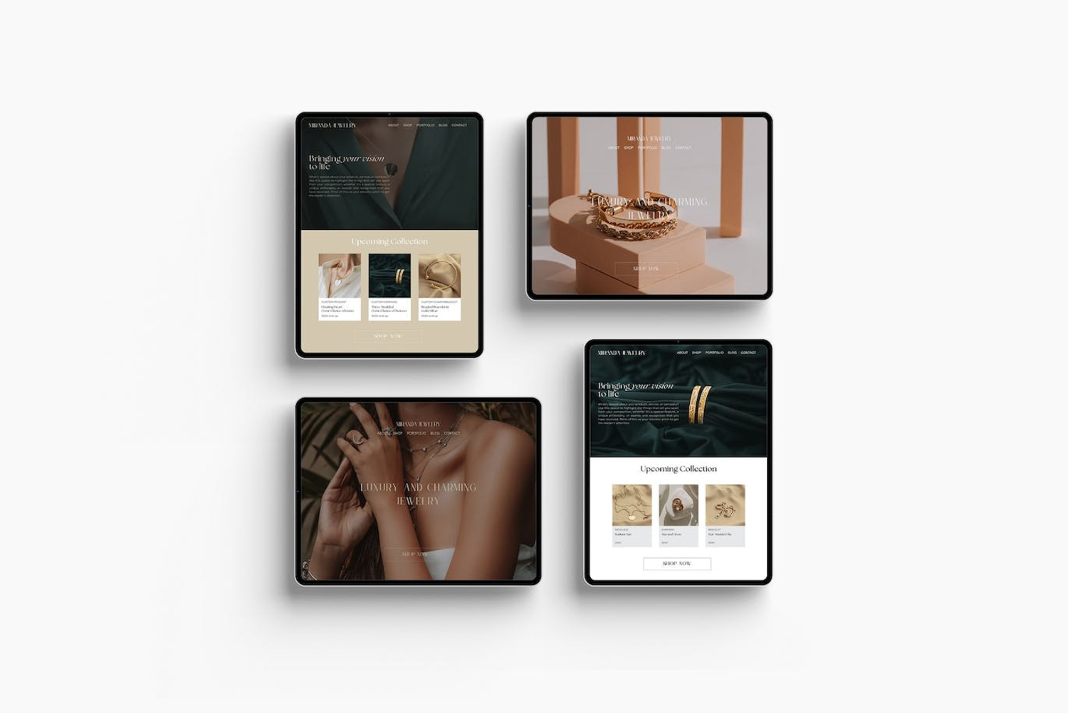 5095 7+iPad Pro平板电脑模型样机屏幕UI展示realistic-tablet-screen-mockup@GOOODME.COM _ 果觅网（gooodme）